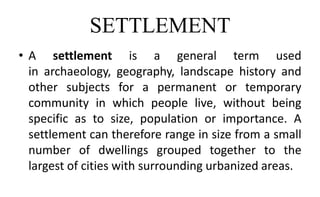 Types of settlement | PPTX