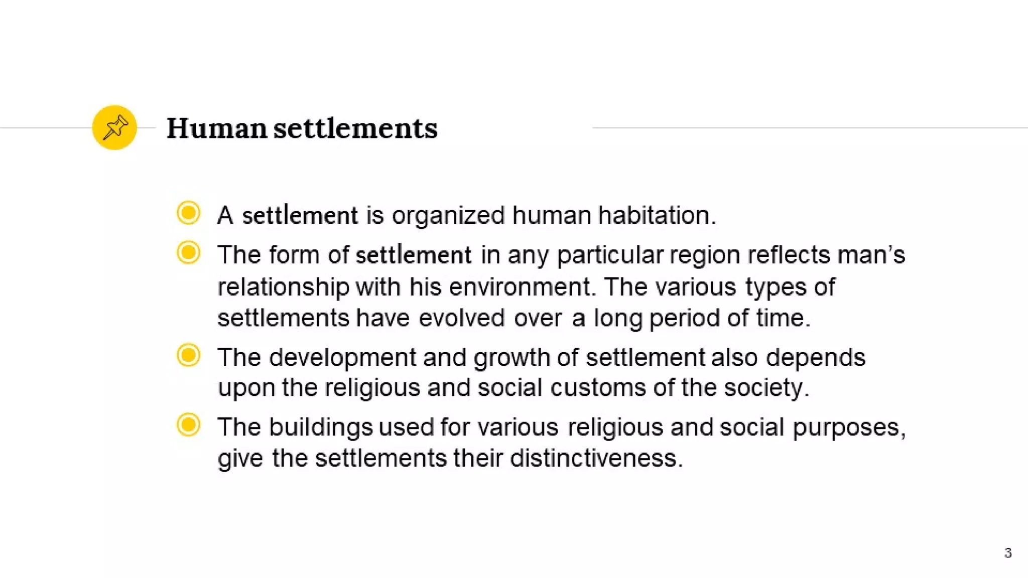 Types of Settlements in India | PDF