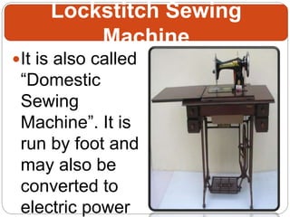 Types of Sewing Machine | PPTX
