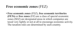 Types of sez | PPTX | Industrial Property | Real Estate