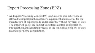 Types of sez | PPTX | Industrial Property | Real Estate