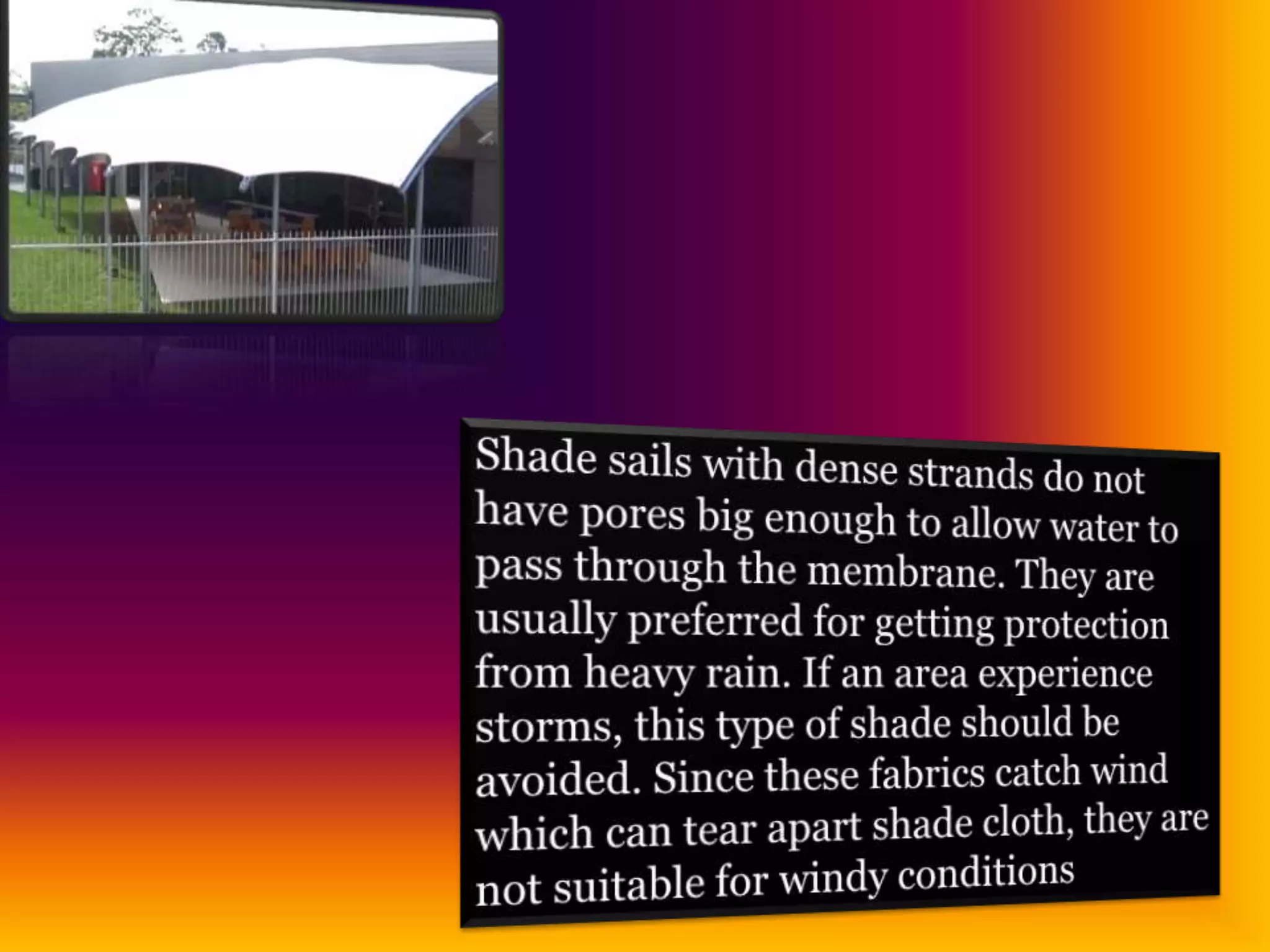 Types of shade sails | PPTX