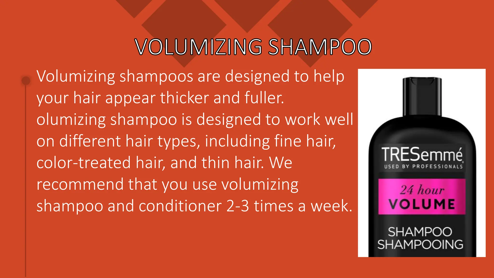 HAIRDRESSING: TYPES OF SHAMPOO PRESENTATION FOR DIFFERENT HAIR TYPES | PPTX