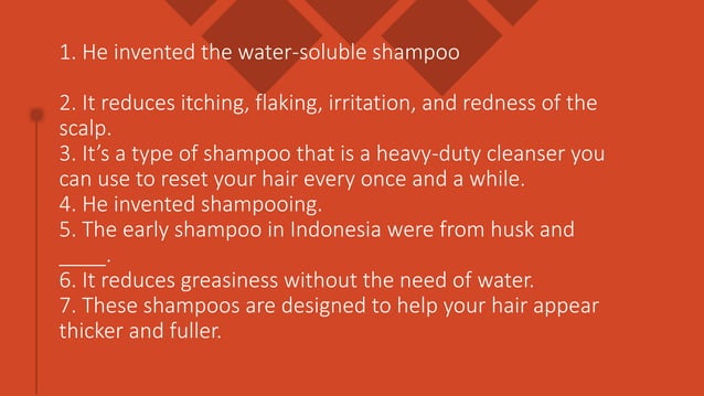 HAIRDRESSING: TYPES OF SHAMPOO PRESENTATION FOR DIFFERENT HAIR TYPES ...