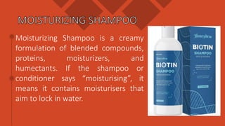 HAIRDRESSING: TYPES OF SHAMPOO PRESENTATION FOR DIFFERENT HAIR TYPES | PPTX