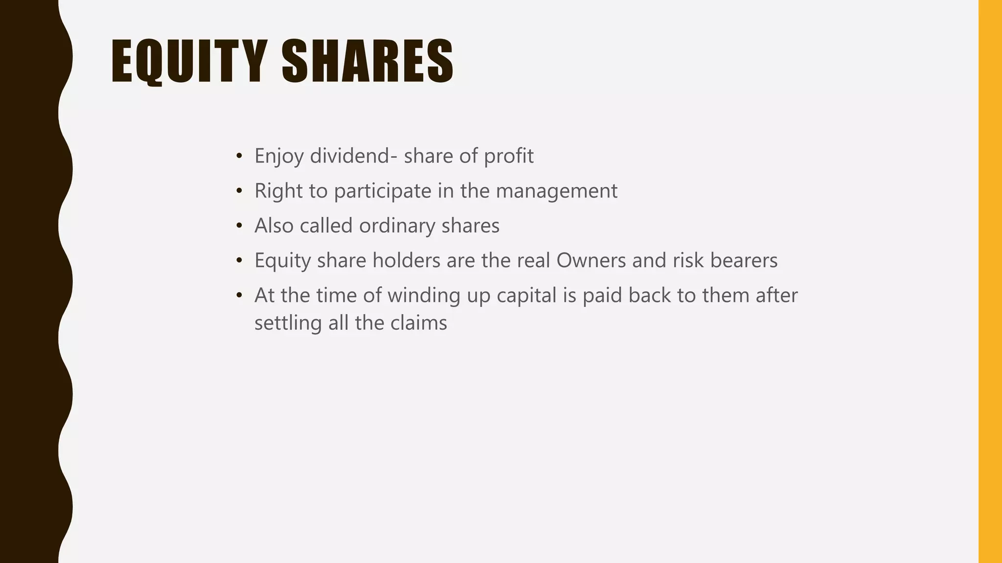 Types of shares | PPTX