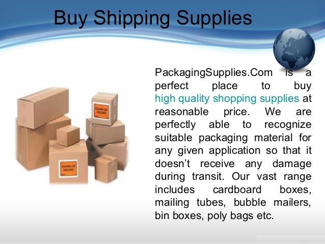 Types of shipping & boxes