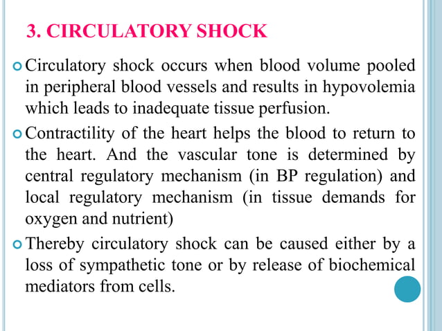 Types of shock | PPTX | First Aid | Injuries