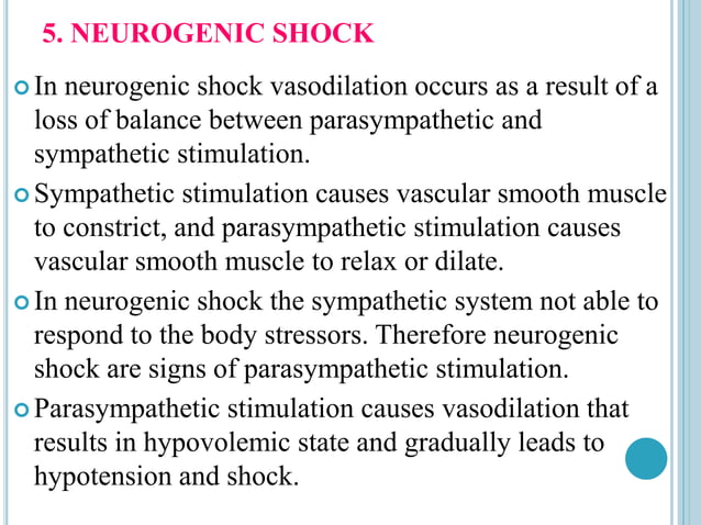 Types of shock | PPTX | First Aid | Injuries