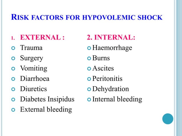 Types of shock | PPTX | First Aid | Injuries