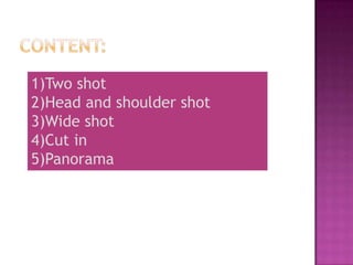 Types of shots | PPT