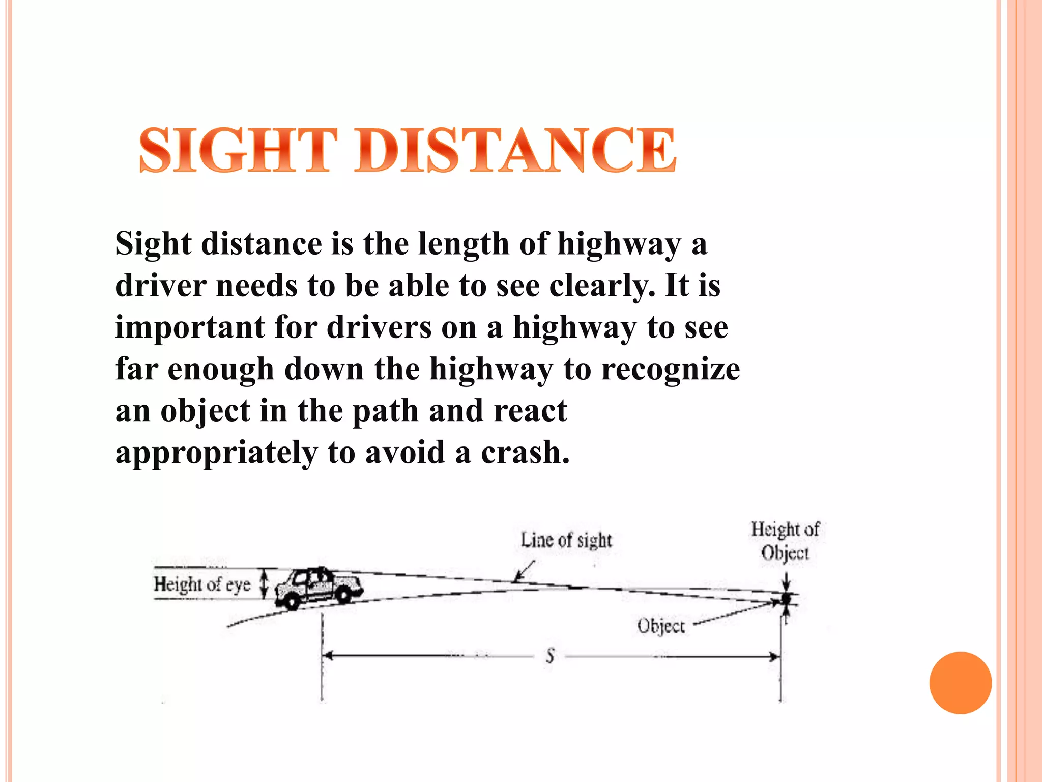 Types of sight distance | PPTX
