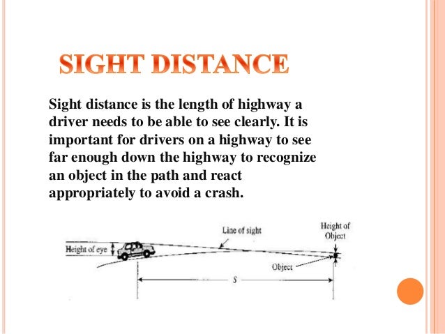 Types of sight distance
