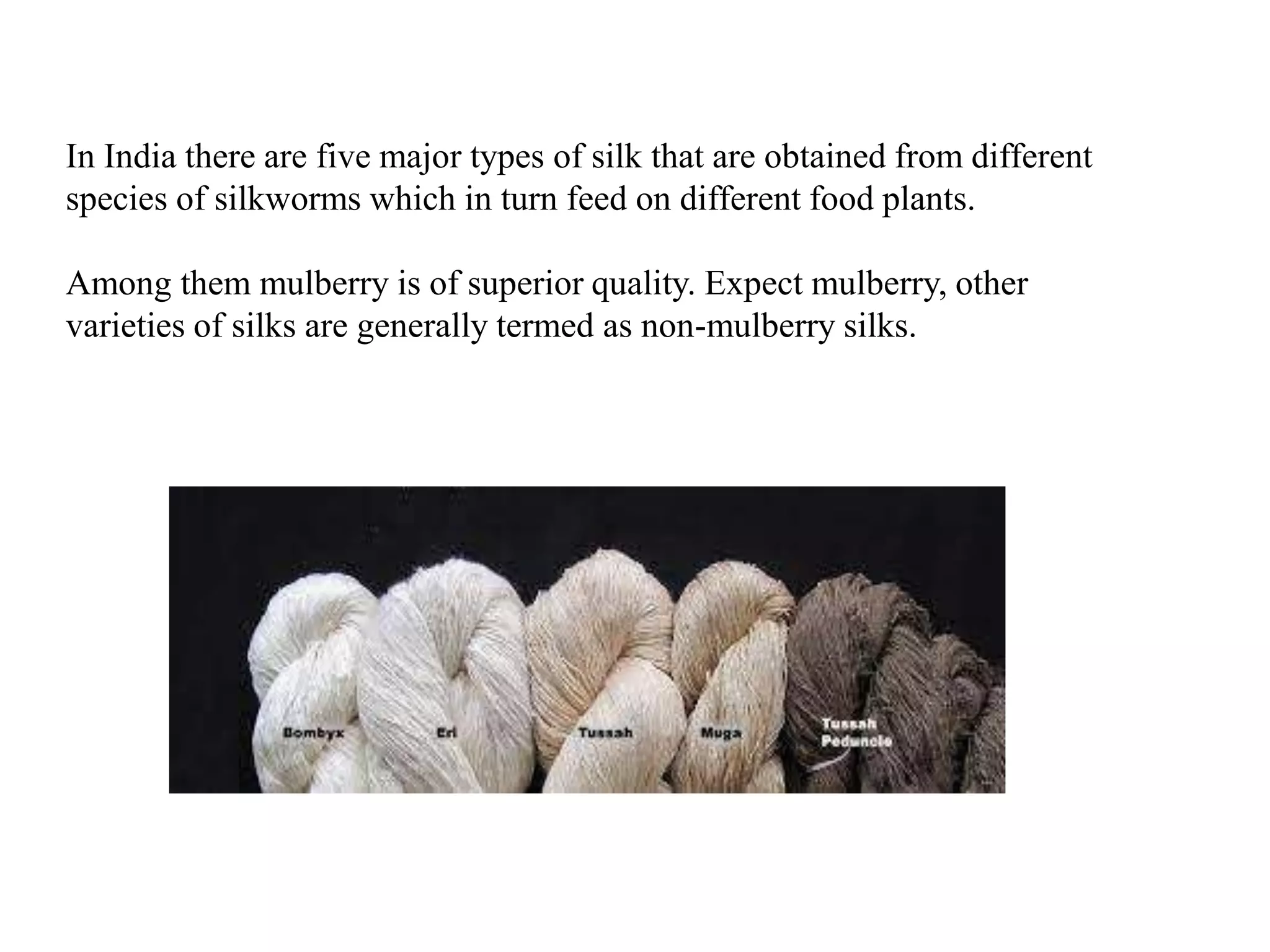 Types of silk | PPTX