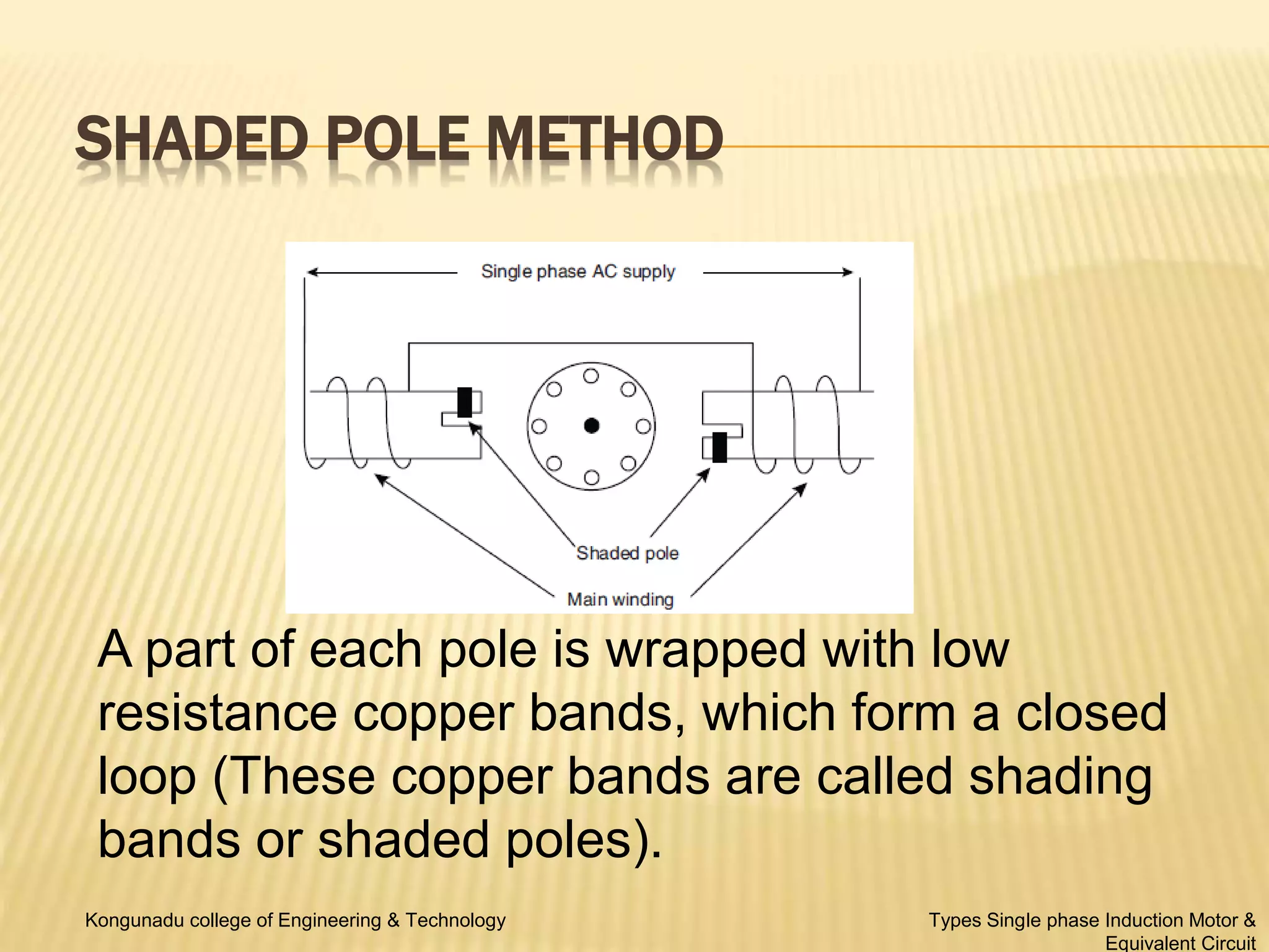 Types of single phase induction motor | PPTX