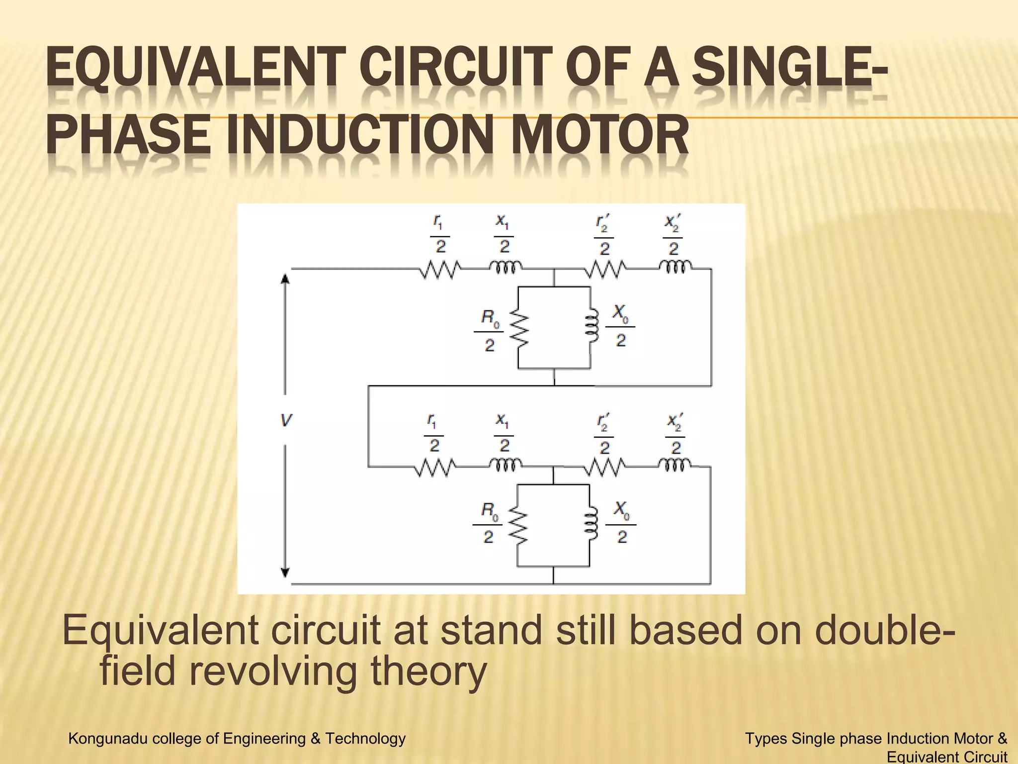 Types of single phase induction motor | PPTX