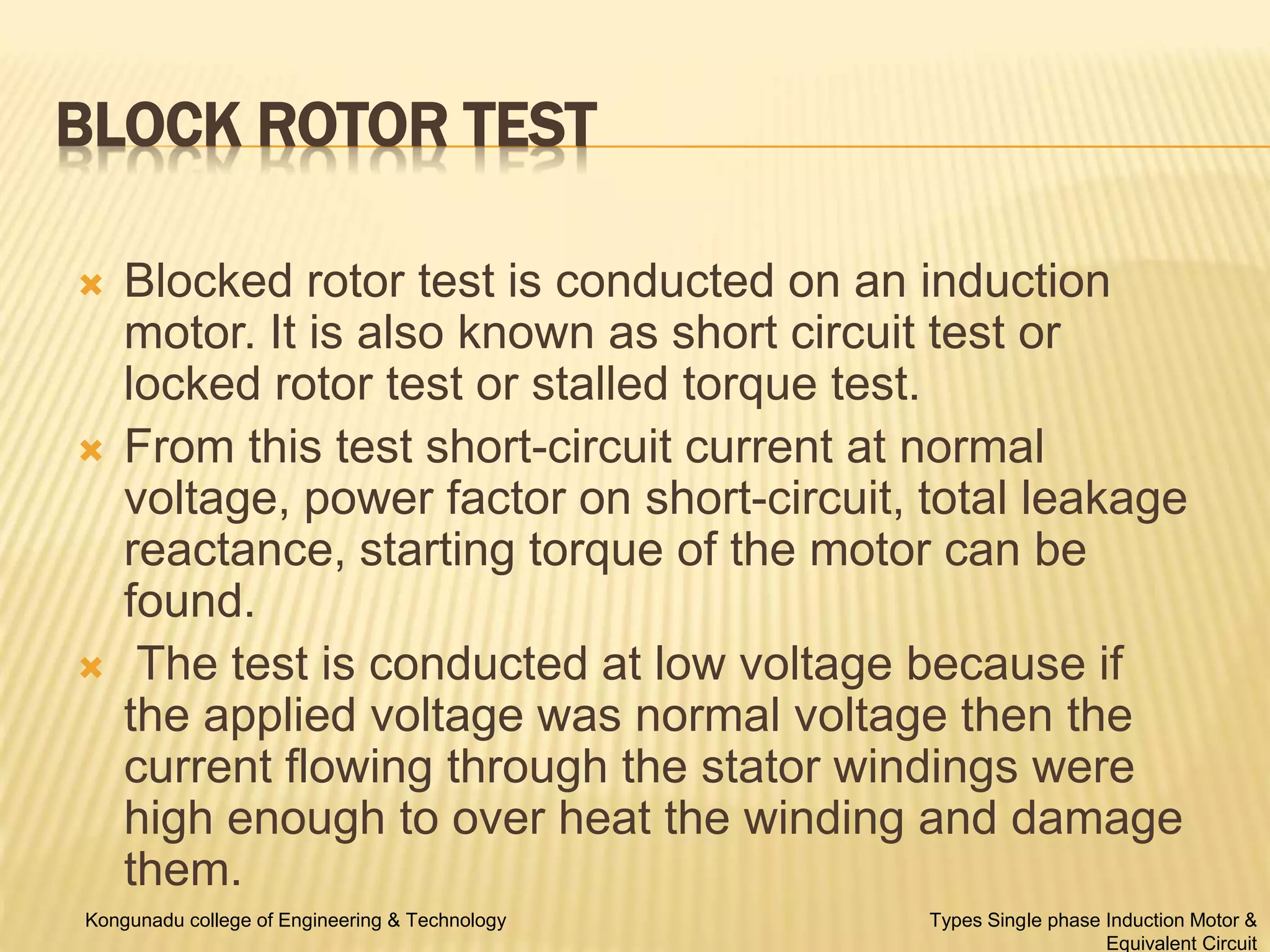 Types of single phase induction motor | PPTX