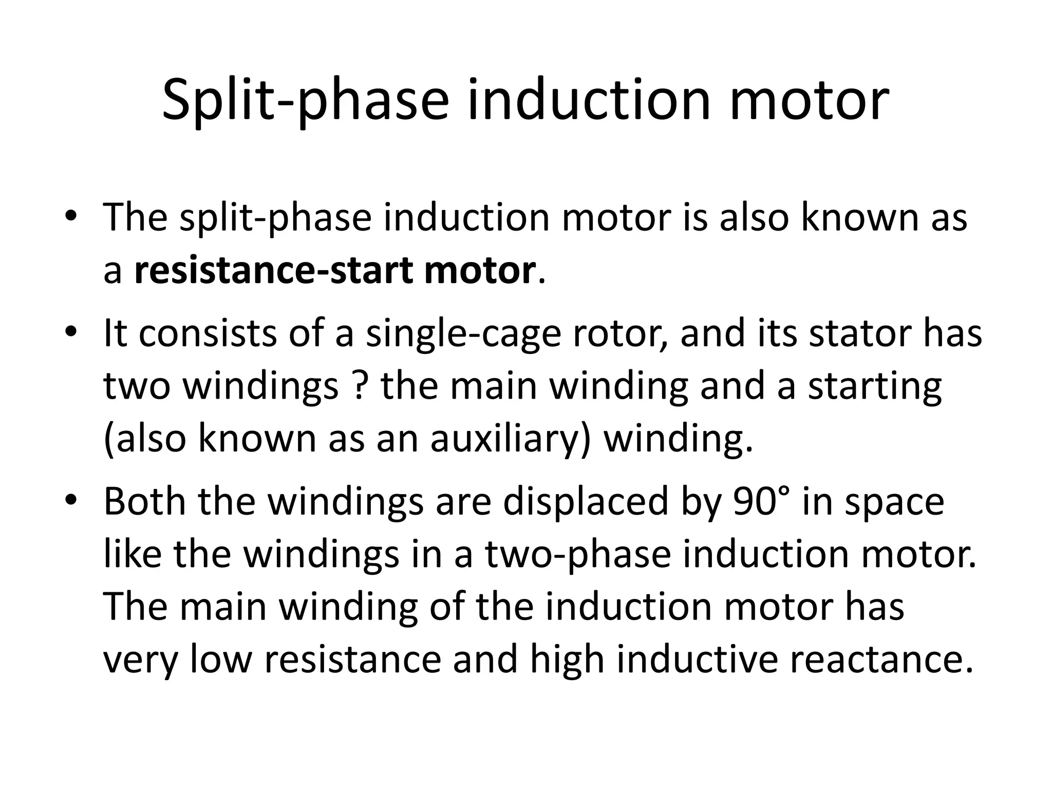 Types of single phase induction motor | PPTX