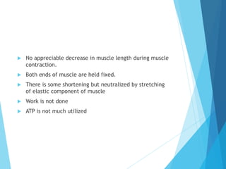 Types of skeletal muscle fibers, motor unit,isotonic and isometric ...