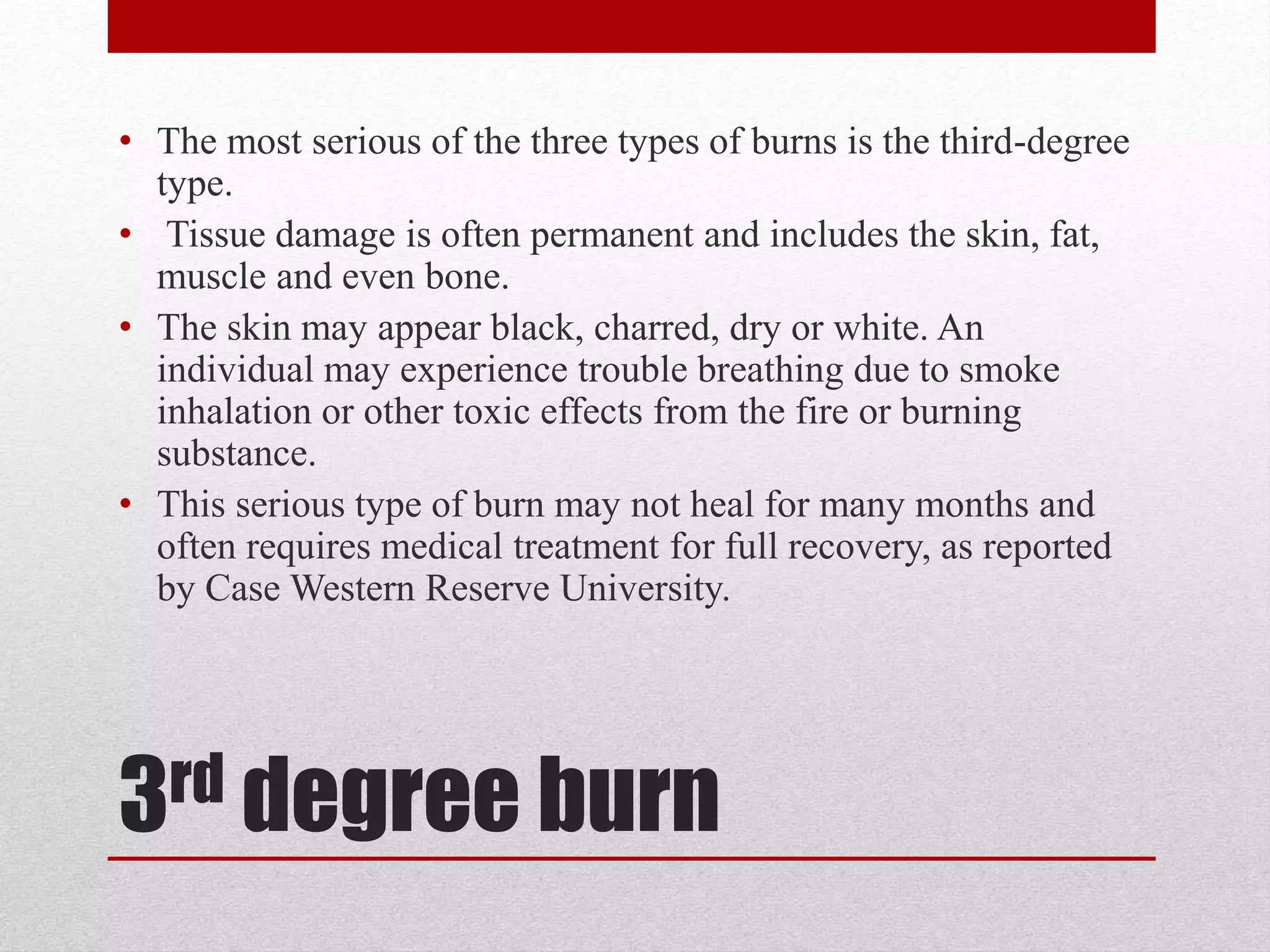 Types of skin burns | PPTX