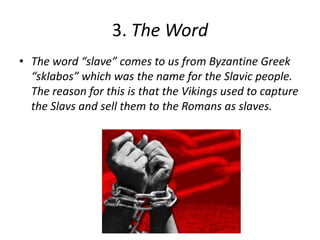 Types of Slavery | PPTX