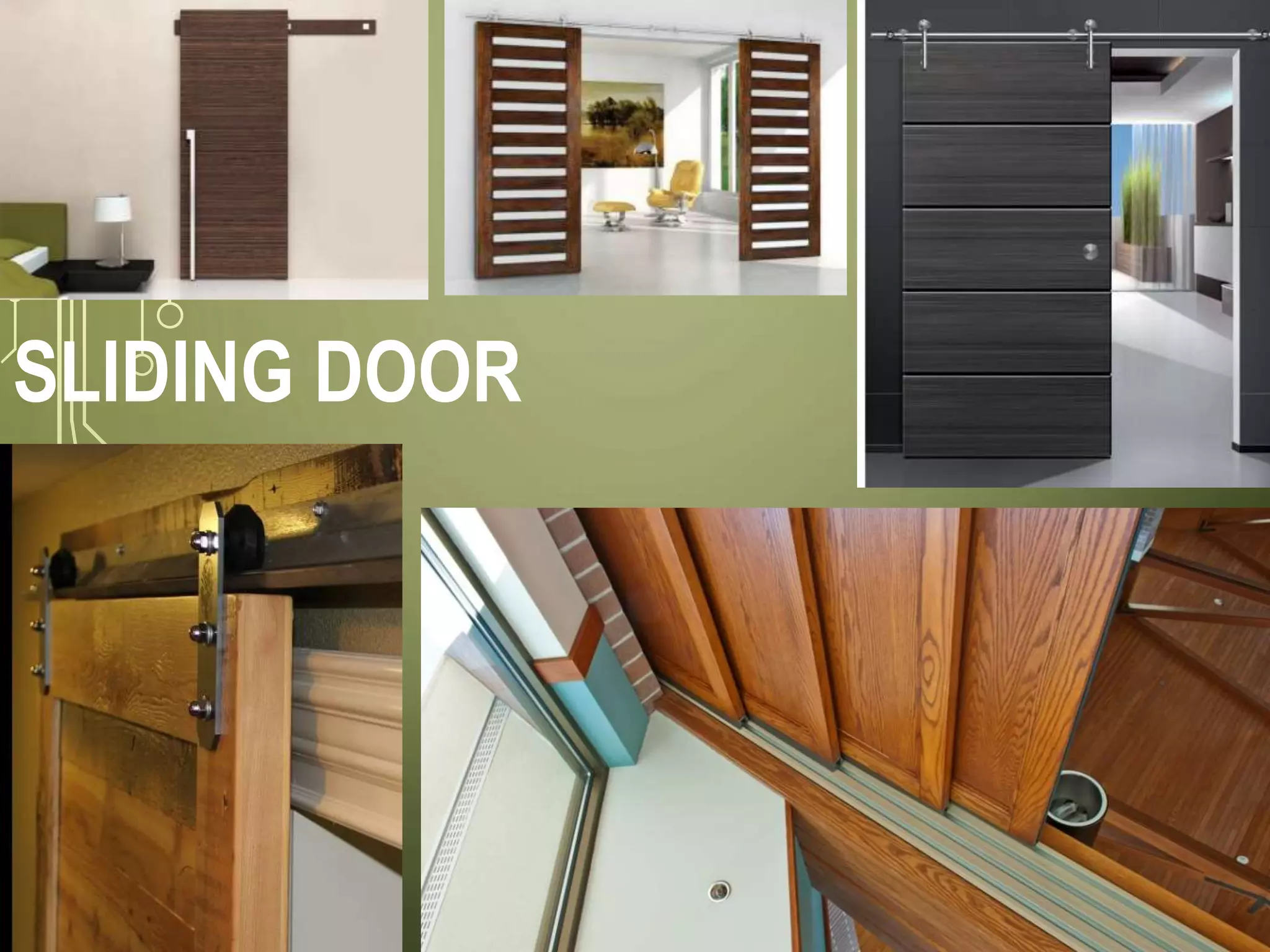 Types of sliding doors systems | PPTX