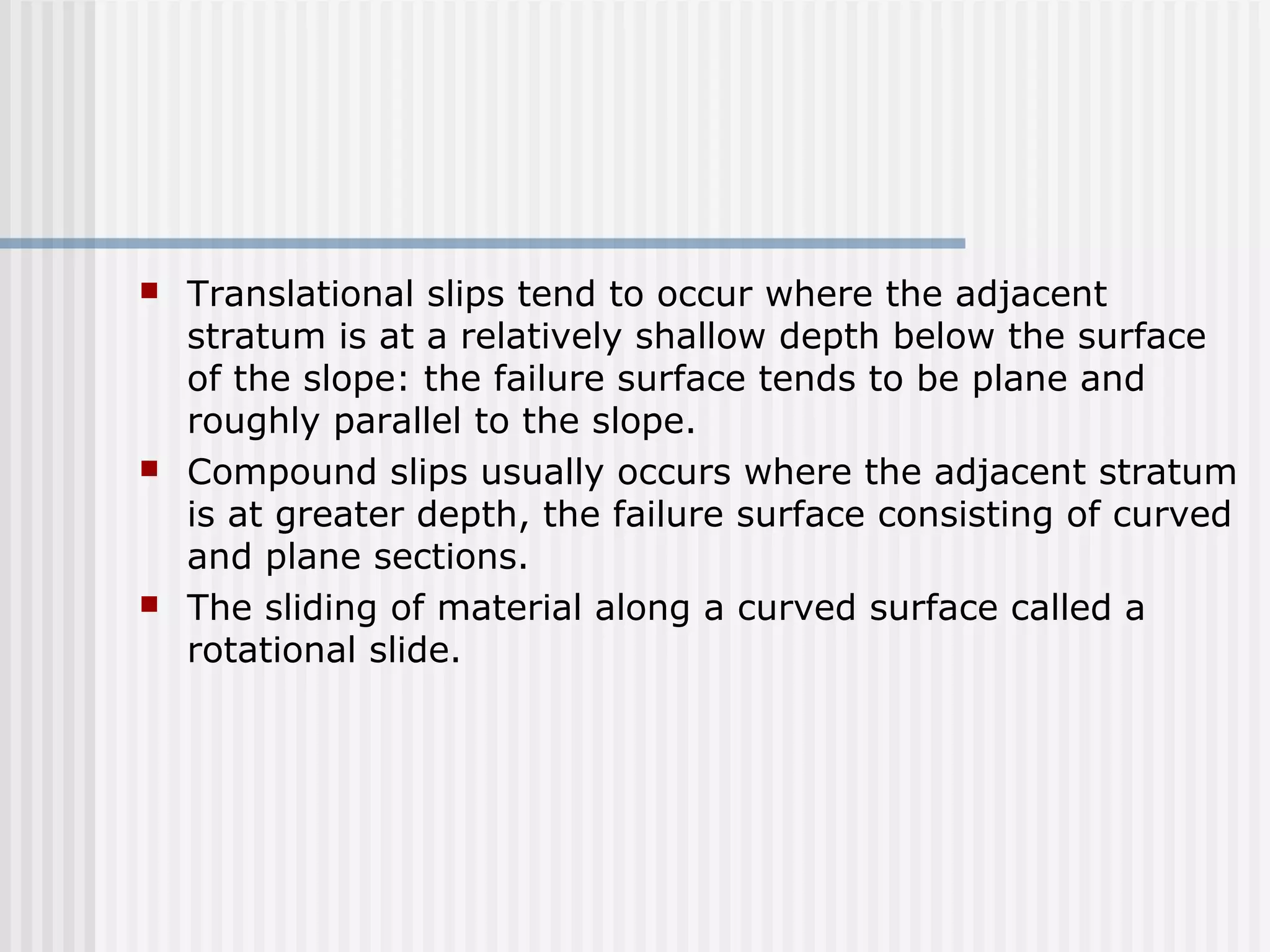Types of slope failures | PPT