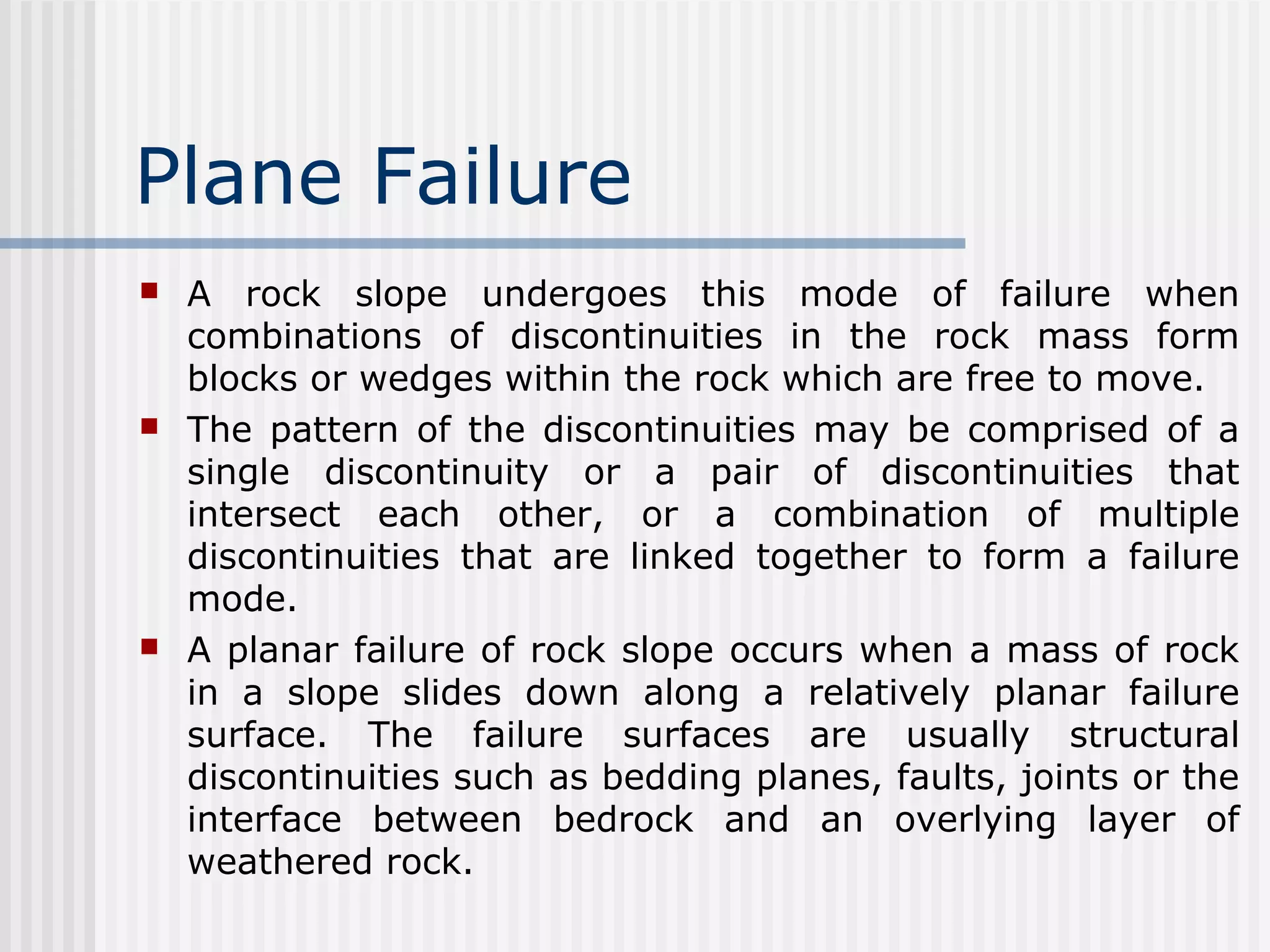 Types of slope failures | PPT