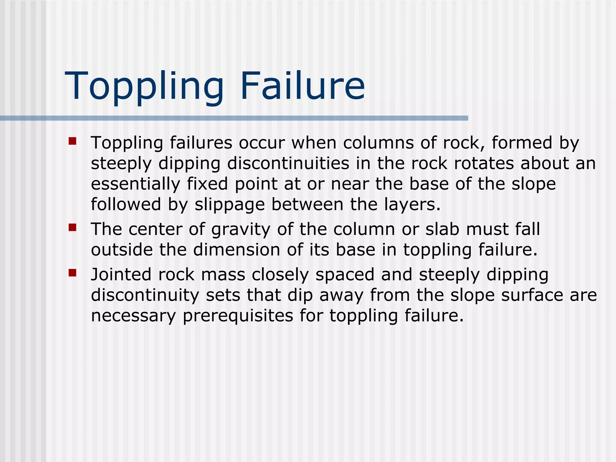 Types of slope failures | PPT