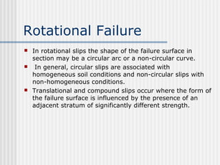 Types of slope failures | PPT