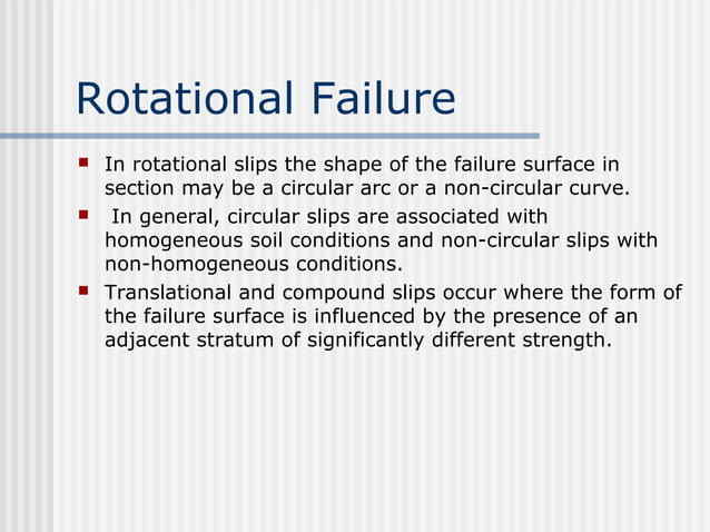Types of slope failures | PPT