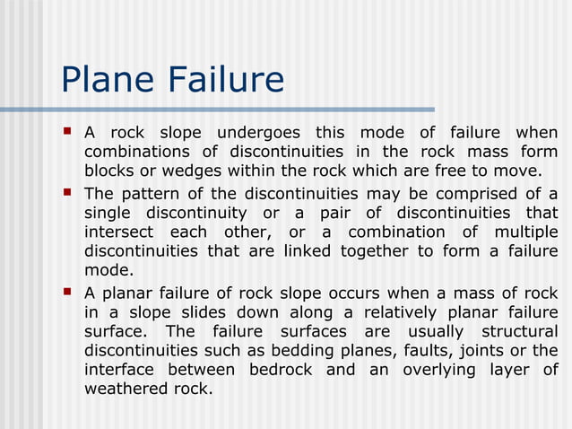 Types of slope failures | PPT