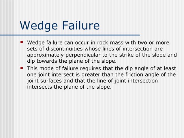 Types of slope failures | PPT