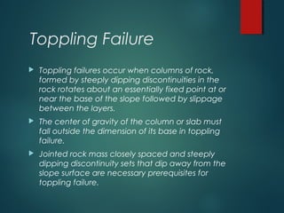 Types of slope failures | PPT