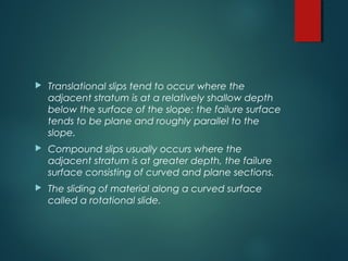 Types of slope failures | PPT