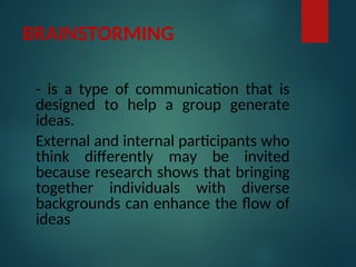 Different Types of Small Group Communication | PPT