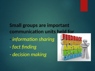 Different Types of Small Group Communication | PPT