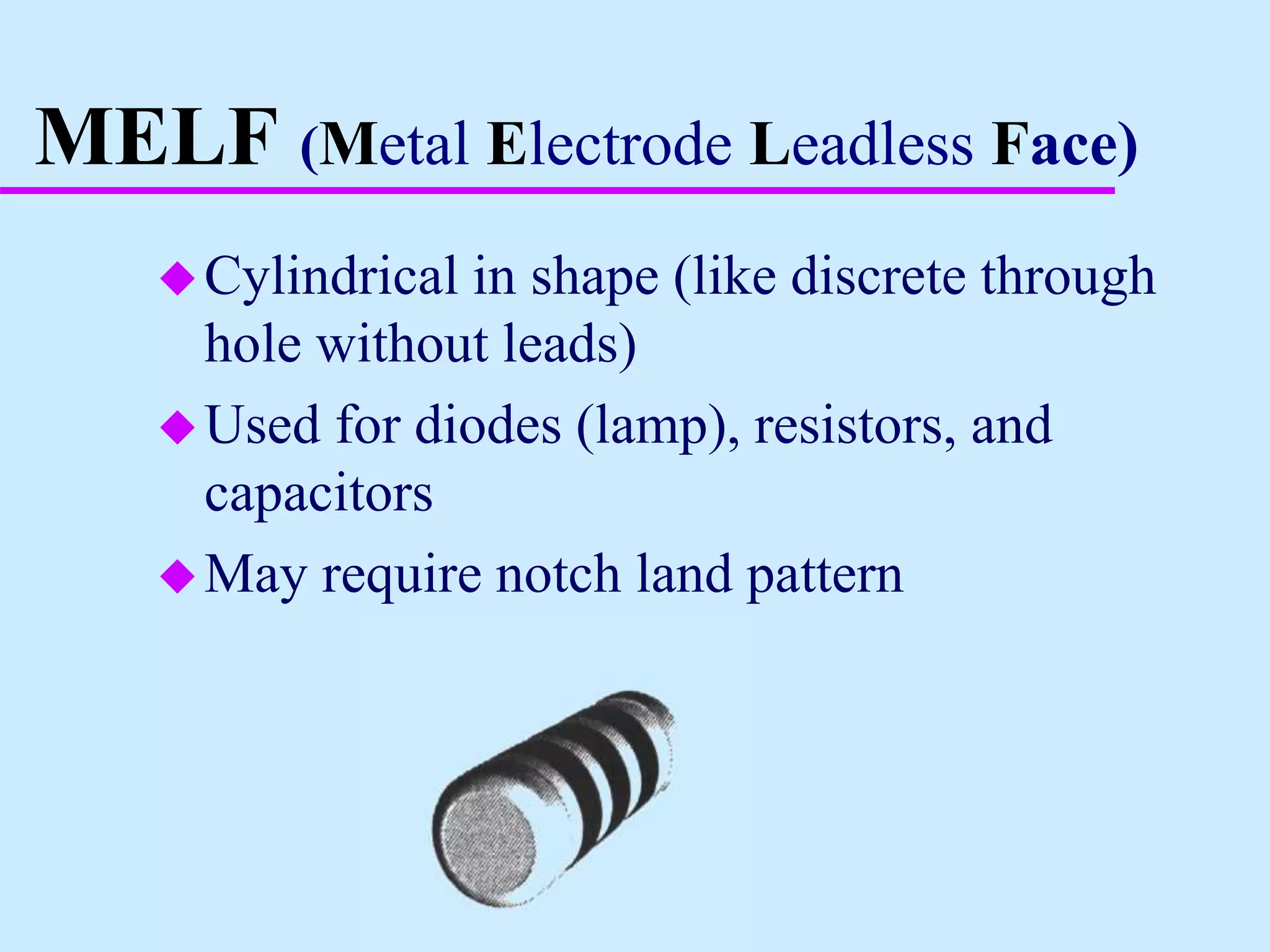 SURFACE MOUNT DEVICES-TYPES | PPTX