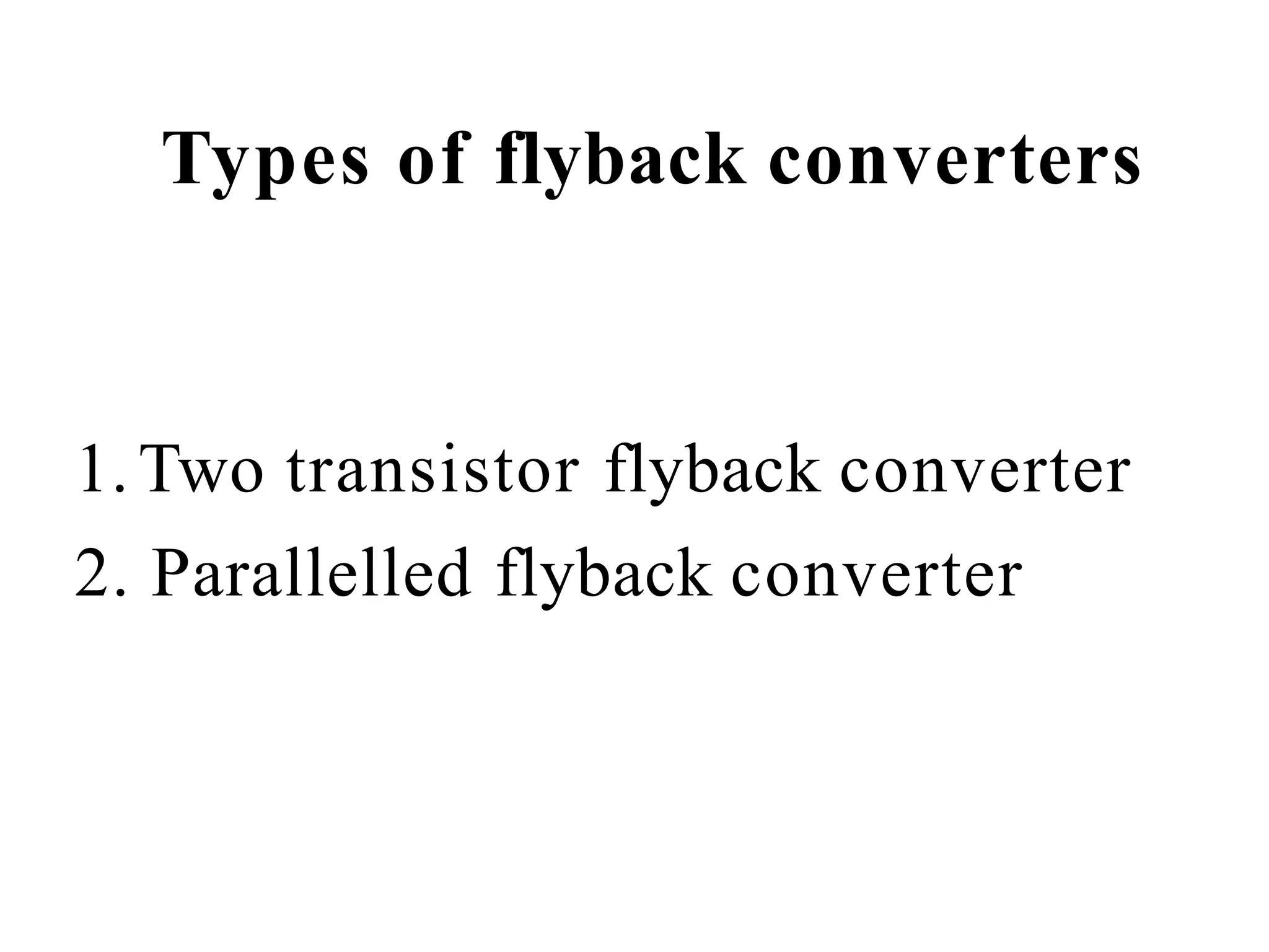 Types of SMPS | PPTX