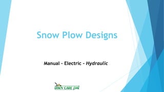 Types of snow plows | PPTX