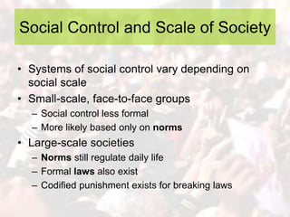 Social Conflict and Control: Types of Social Control | PPTX