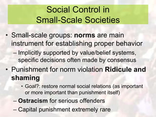 Social Conflict and Control: Types of Social Control | PPTX