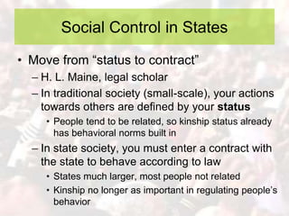 Social Conflict and Control: Types of Social Control | PPTX