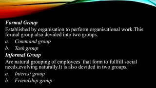 Types of Social Groups | PPTX