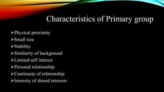 Types of Social Groups | PPTX