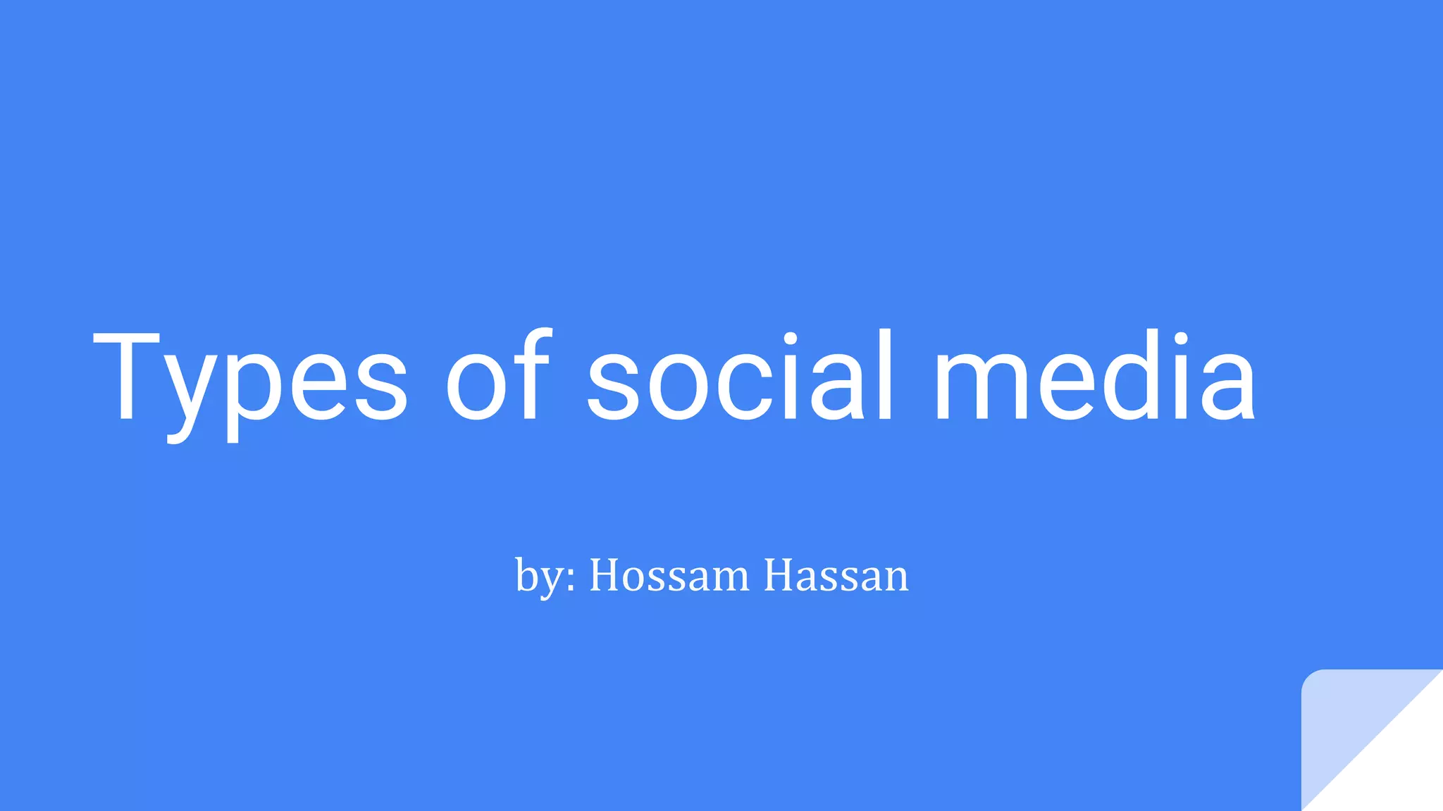 Types of social media | PPTX