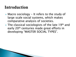 Types of societies | PPTX