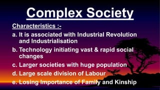 Types of society | PPTX | Agriculture | Industries