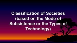 Types of society | PPTX