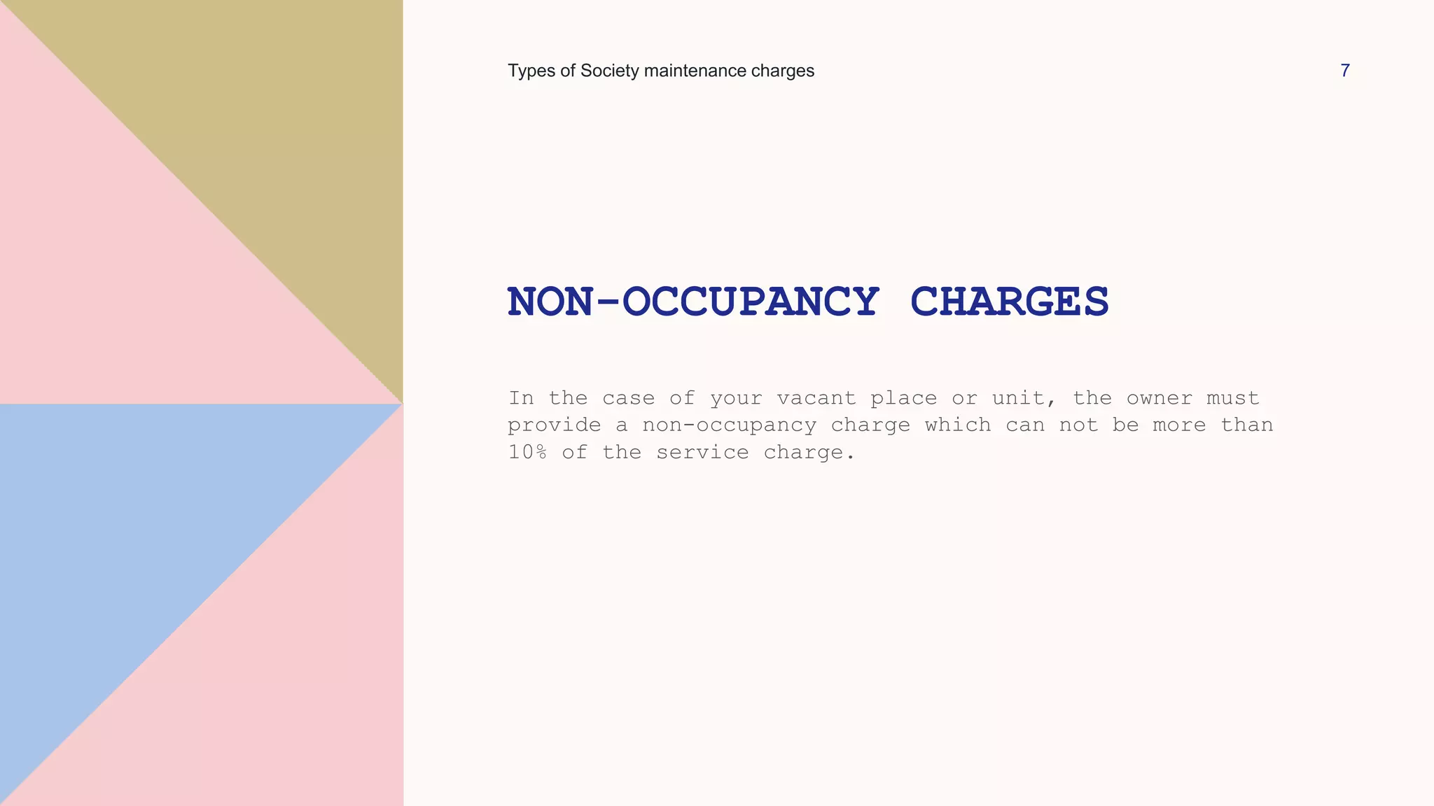 Types of Society Maintenance Charges.pptx